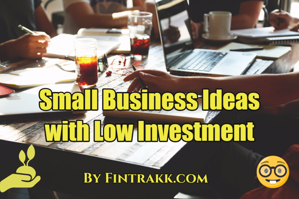 25 Small Business Ideas with Low Investment | Fintrakk